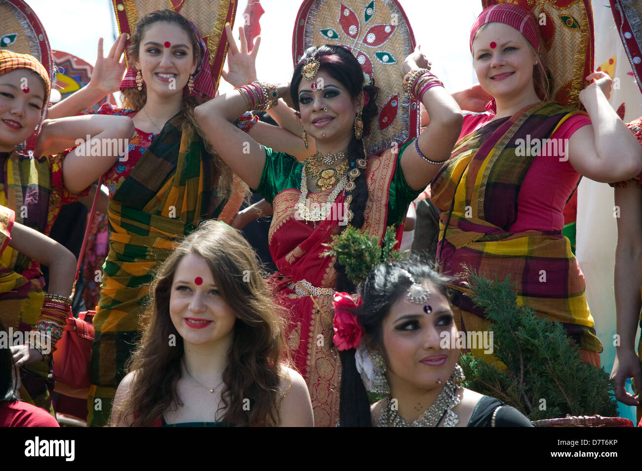 Indian traditional Bengali Baishakhi Mela Victoria Park Bow East London ...