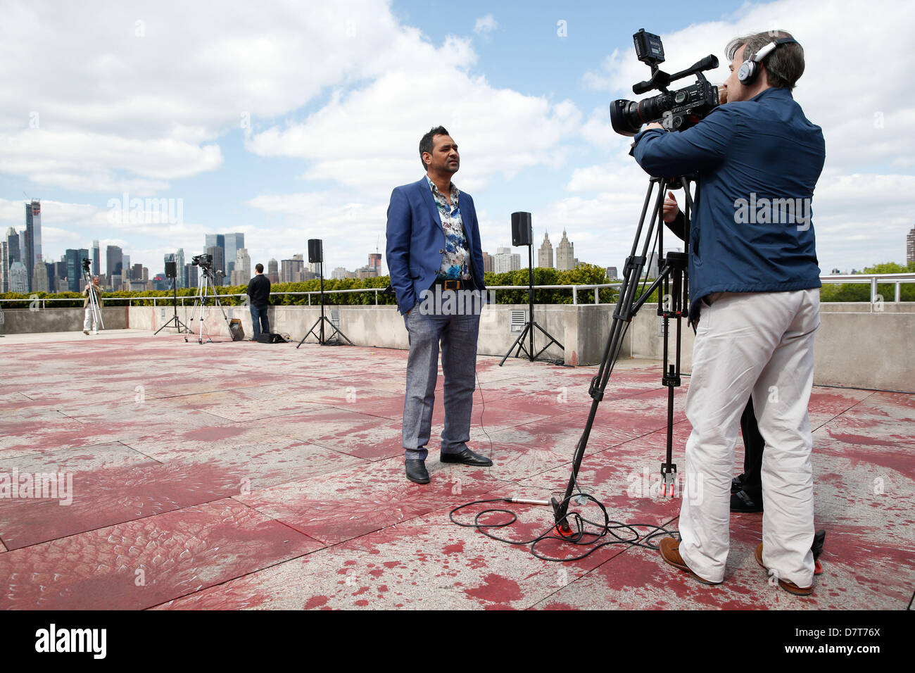 New York, NY, USA. 13th May, 2013. A large-scale-site-specific work of art by Imran Qureshi an ...