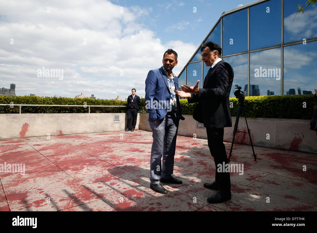 New York, NY, USA. 13th May, 2013. A large-scale-site-specific work of art by Imran Qureshi an ...