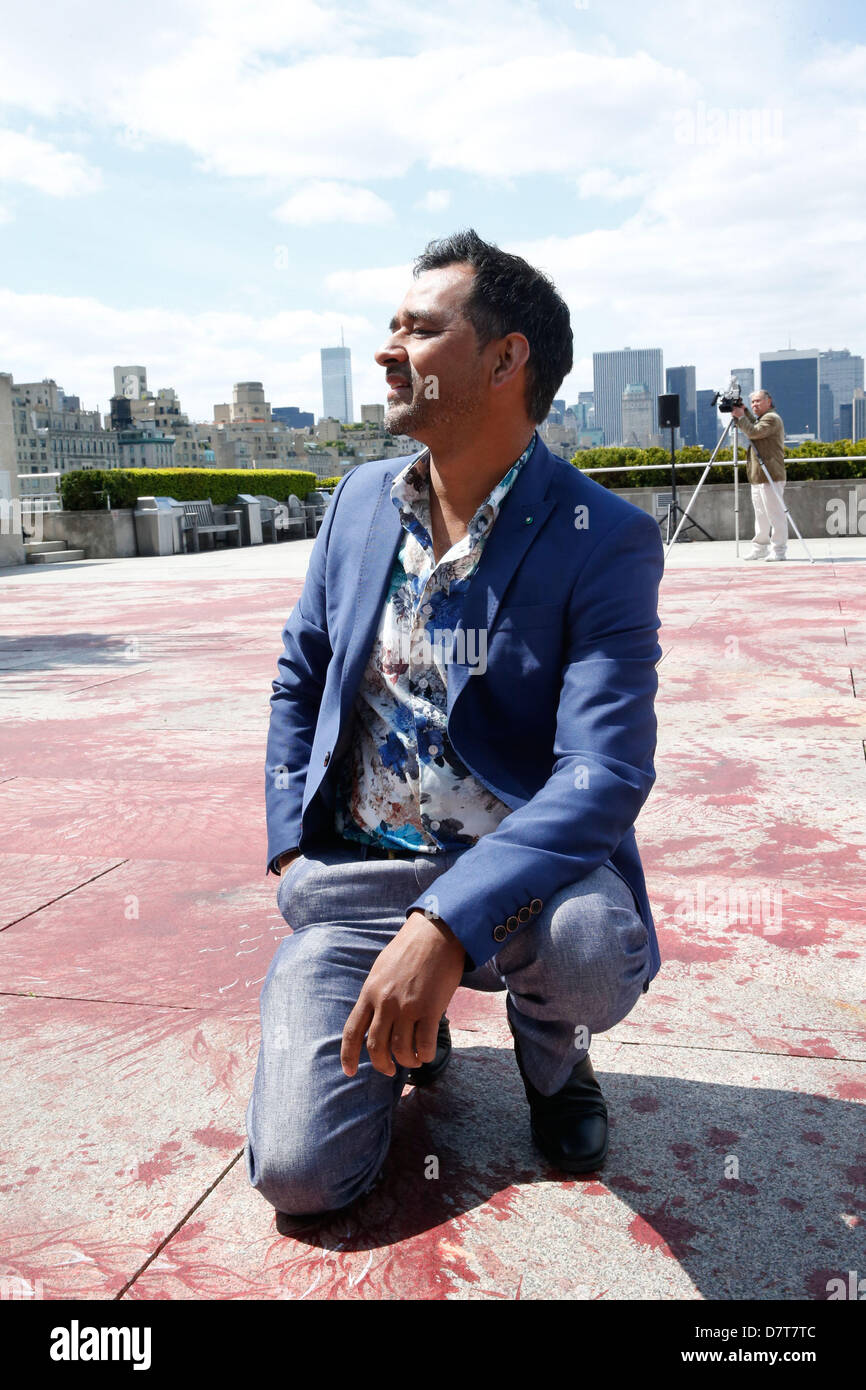 New York, NY, USA. 13th May, 2013. A large-scale-site-specific work of art by Imran Qureshi an ...