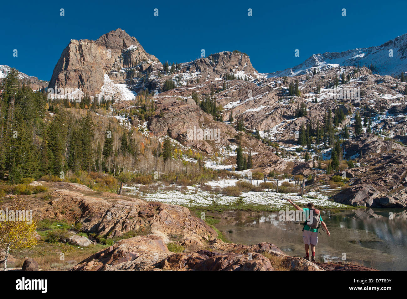 Hiking at Lake Lillian. Uintah-Wasatch-Cache National Forest, Wasatch ...