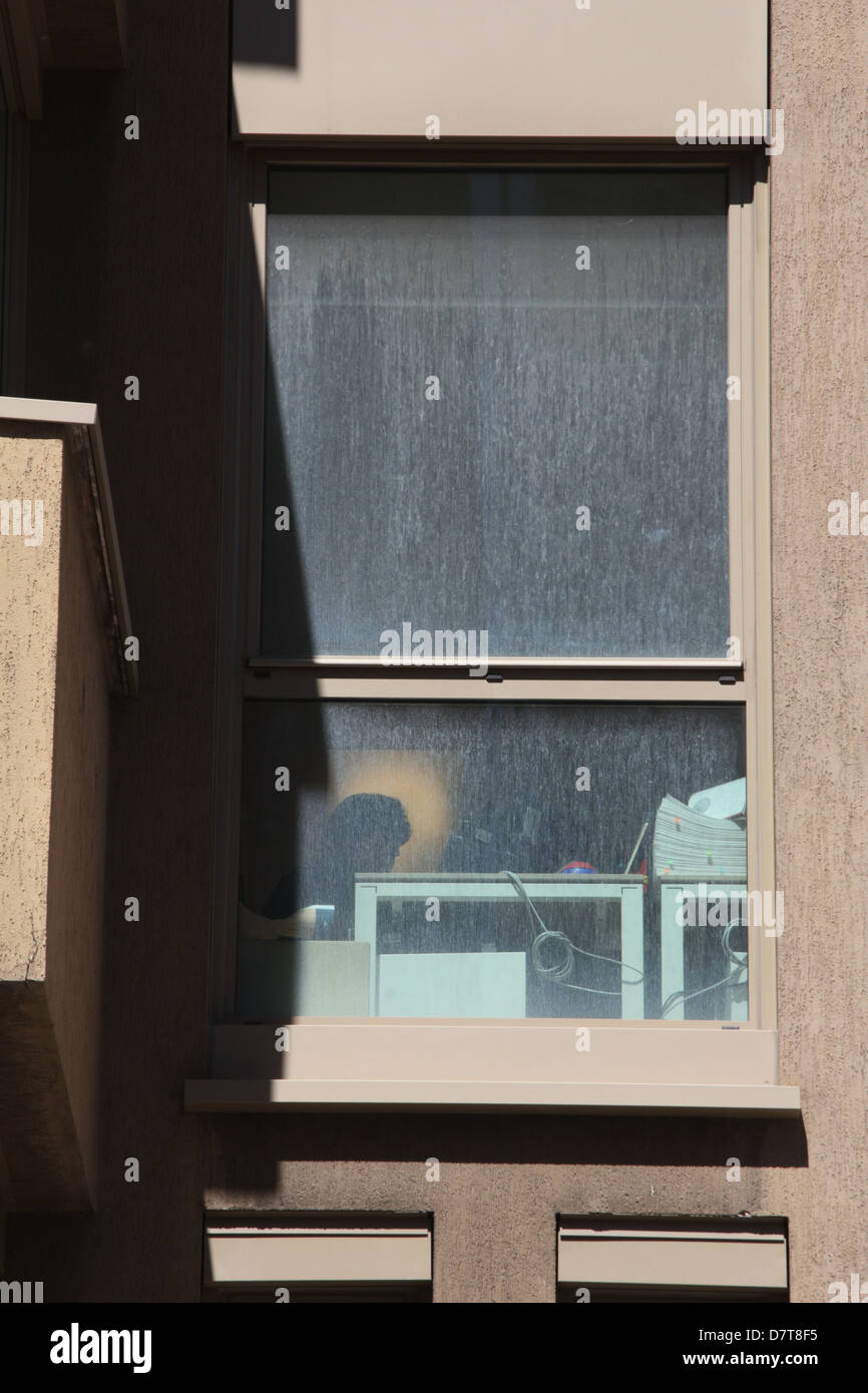 Person window view rome hi-res stock photography and images - Alamy