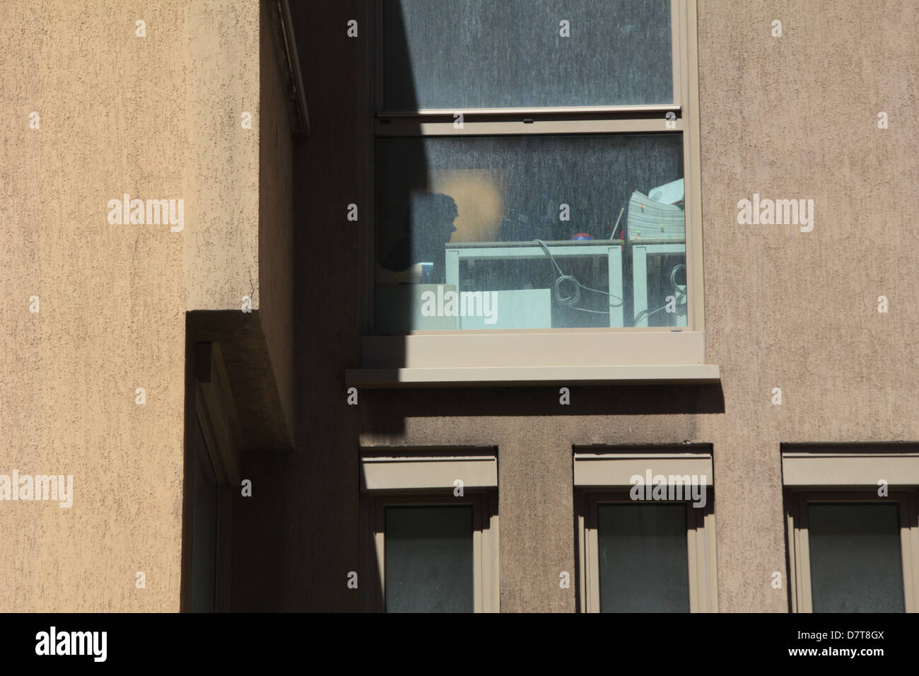 Person window view rome hi-res stock photography and images - Alamy