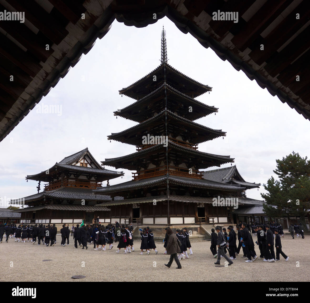 Horyuji temple nara japan hi-res stock photography and images - Alamy