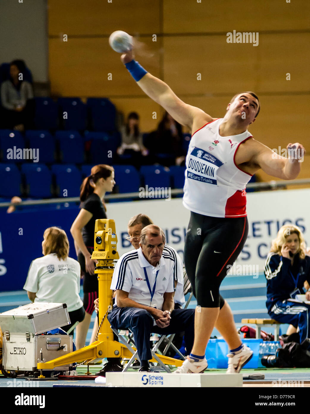 Shot Put British Athletics Indoor High Resolution Stock Photography and ...
