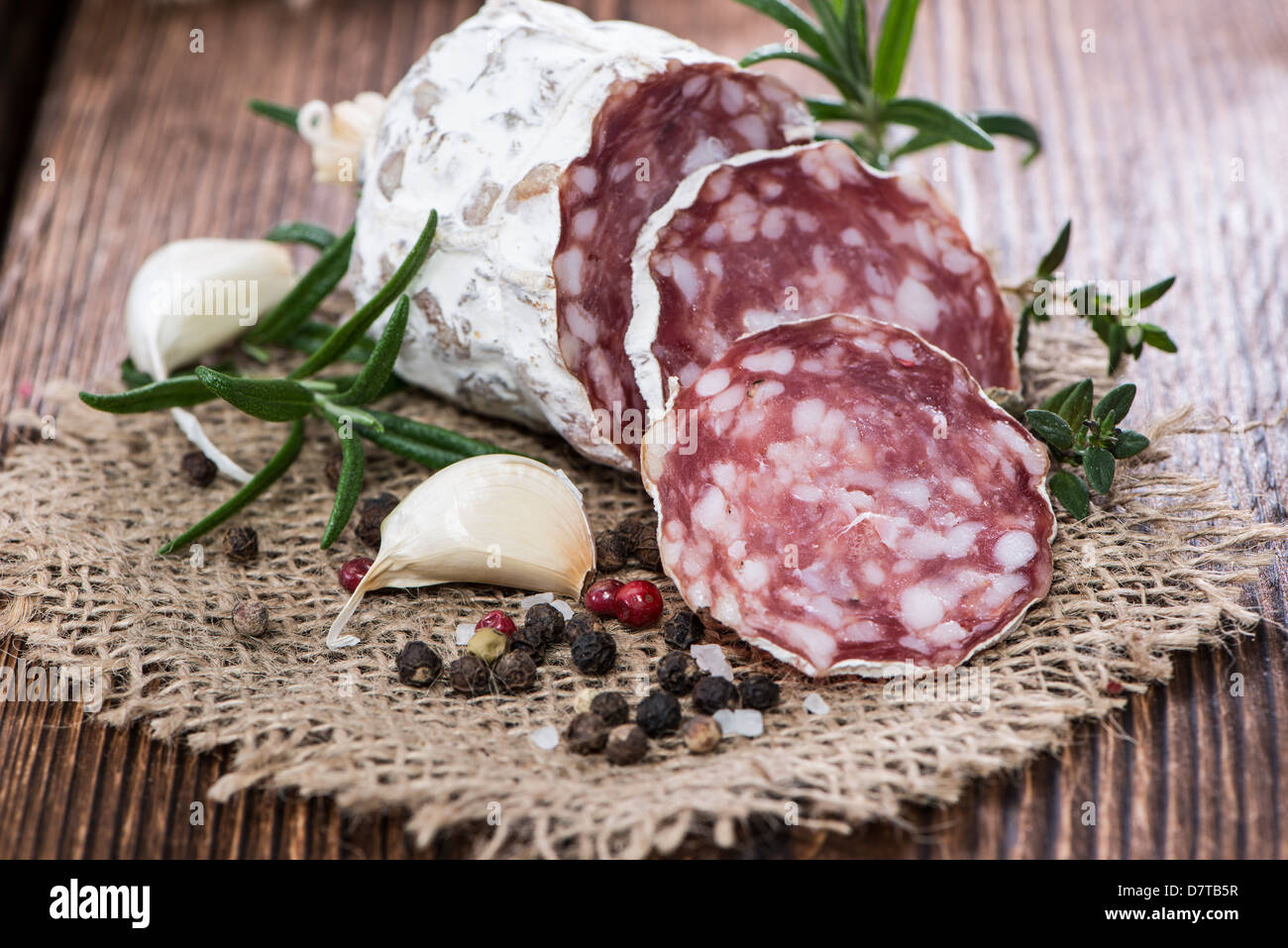 Fresh salami hi-res stock photography and images - Alamy