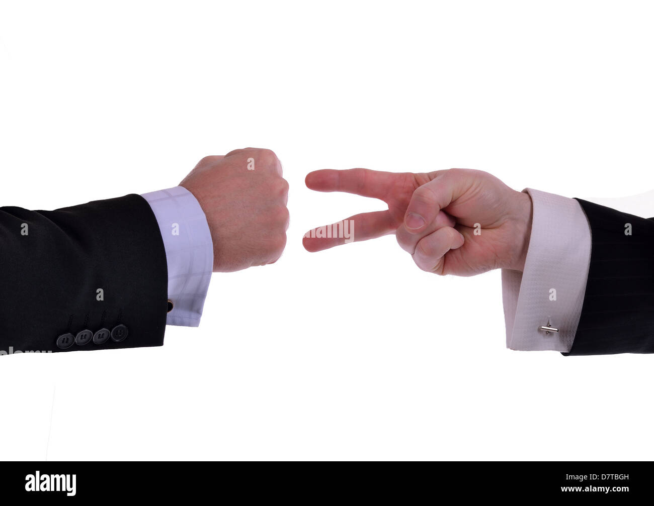 Rock paper scissors hand hi-res stock photography and images - Alamy