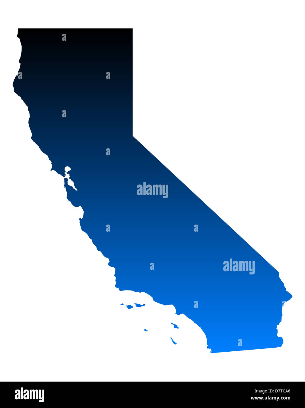Map of California Stock Photo - Alamy