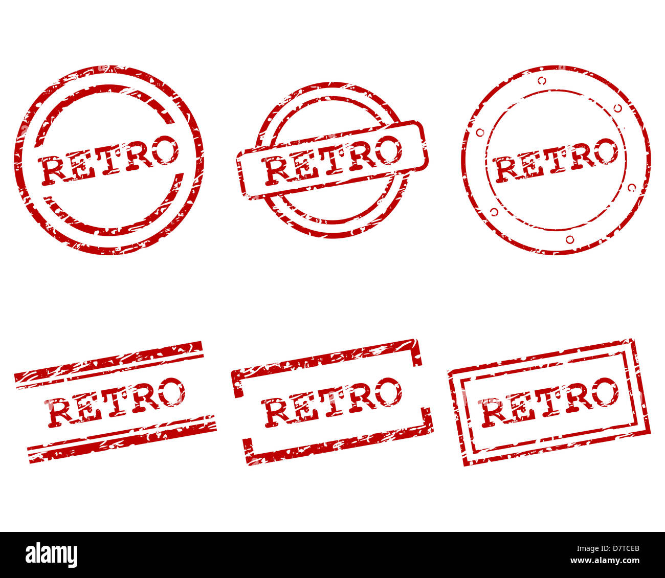 Retro stamps hi-res stock photography and images - Alamy