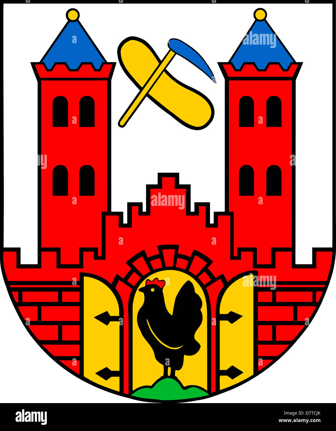 Coat of arms of the German city Suhl in Thuringia Stock Photo - Alamy