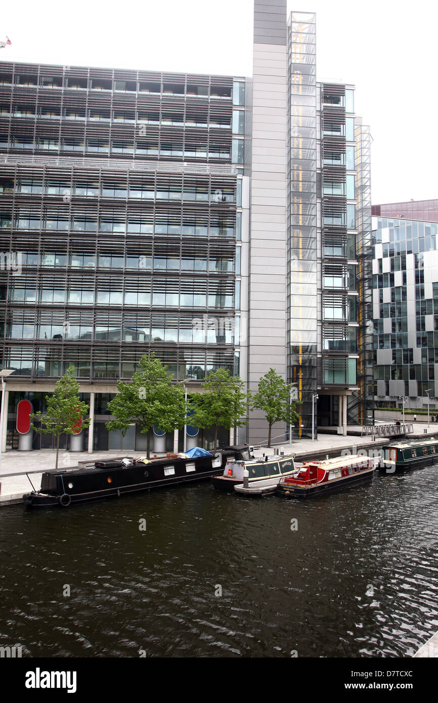 Modern London office building at Paddington Basin, London May 2013 ...