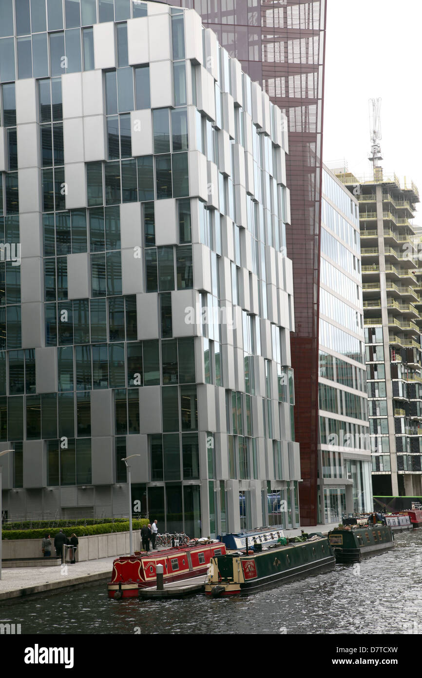 Modern London office building at Paddington Basin, London May 2013 ...