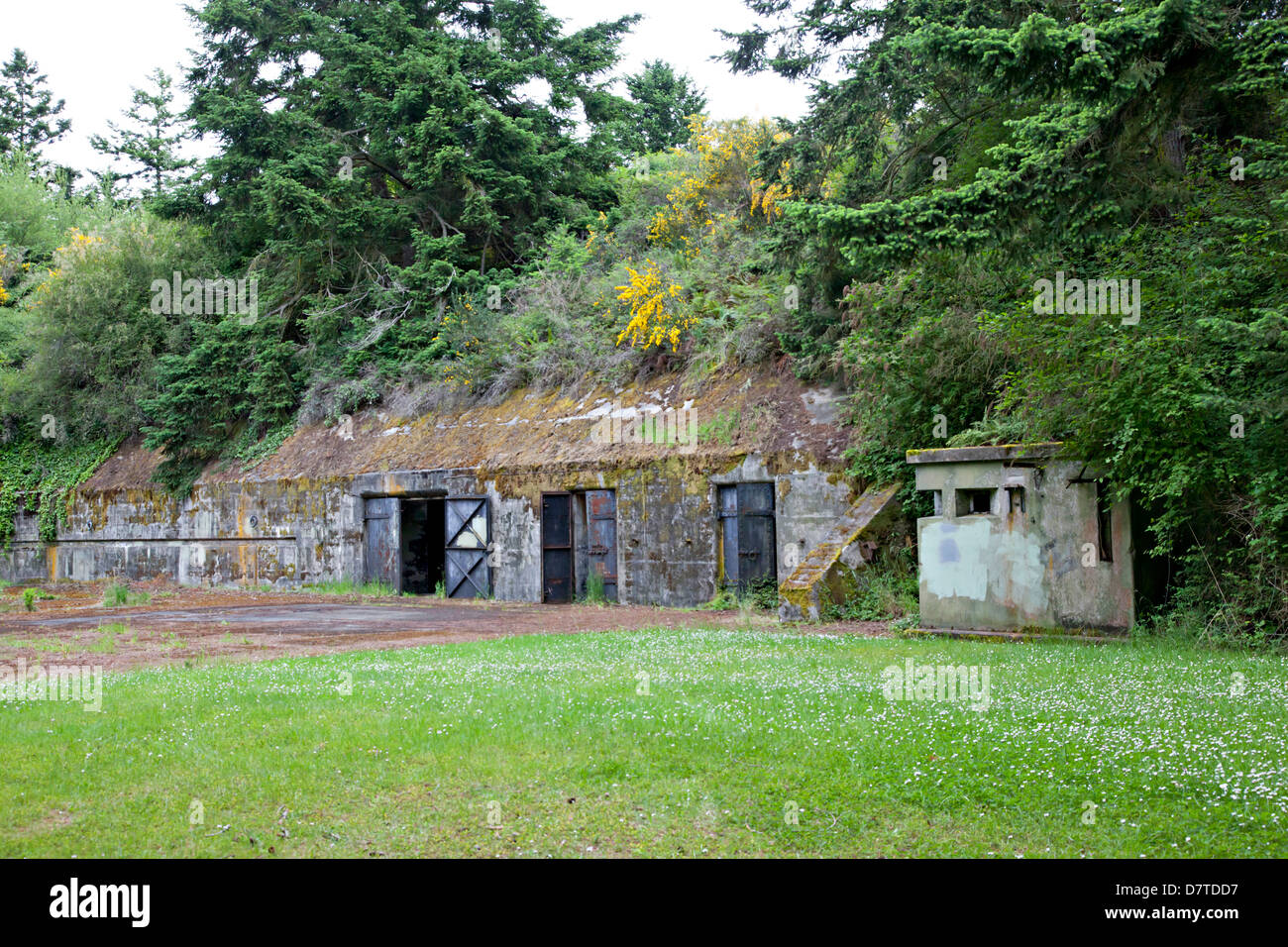 North America, USA, Washington, Port Townsend, Fort Worden. One of ...
