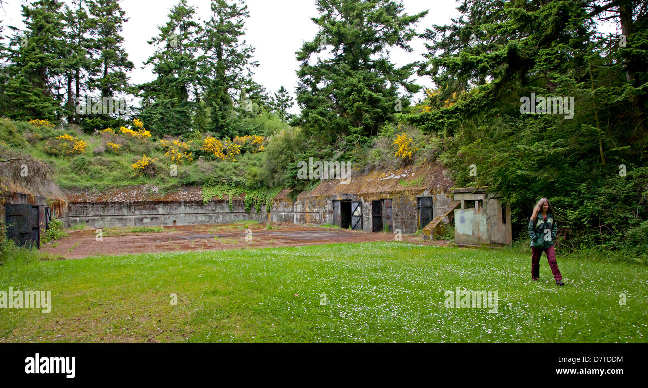 North America, USA, Washington, Port Townsend, Fort Worden. One of ...