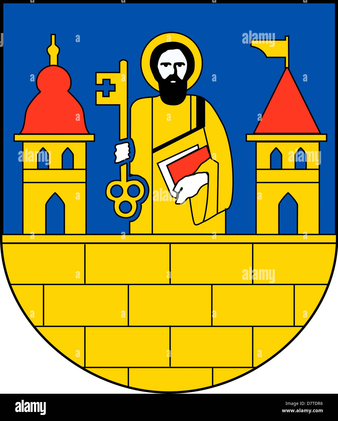 Coat of arms of the German city Reichenbach in Saxony Stock Photo - Alamy