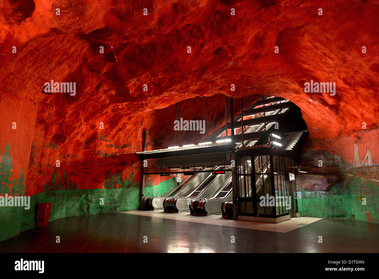 Stockholm's Metro stations. (Swedish: Stockholm's tunnelbana.) Sweden ...