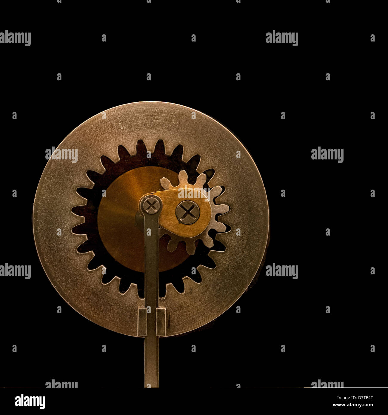 Gears in motion exhibit from the early 1900's at the Museum of Science ...