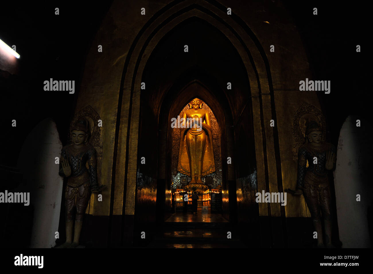 kakusandha Buddha inside the oldest surviving temples in Bagan City ...