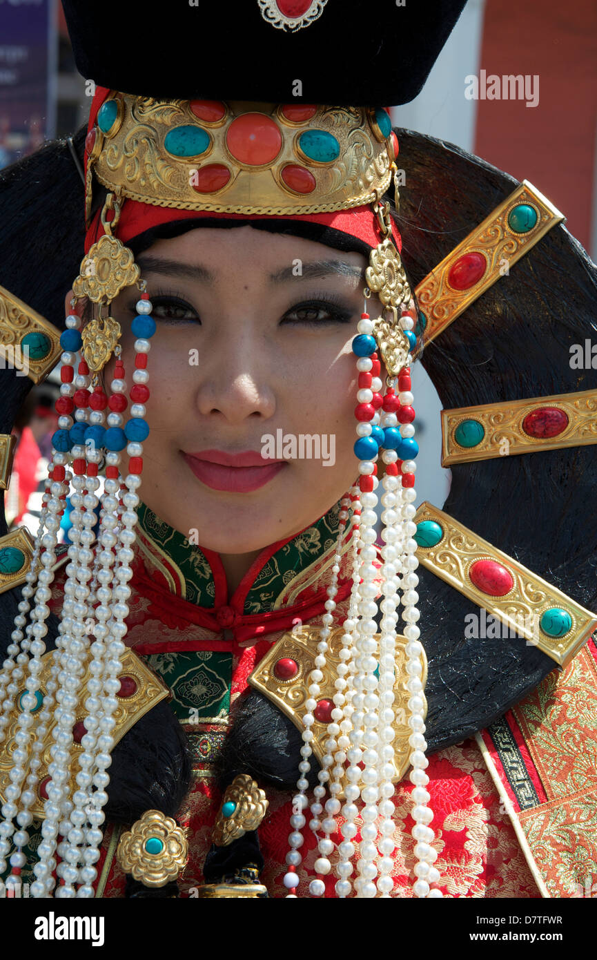 naadam princess during Naadam festival Stock Photo - Alamy