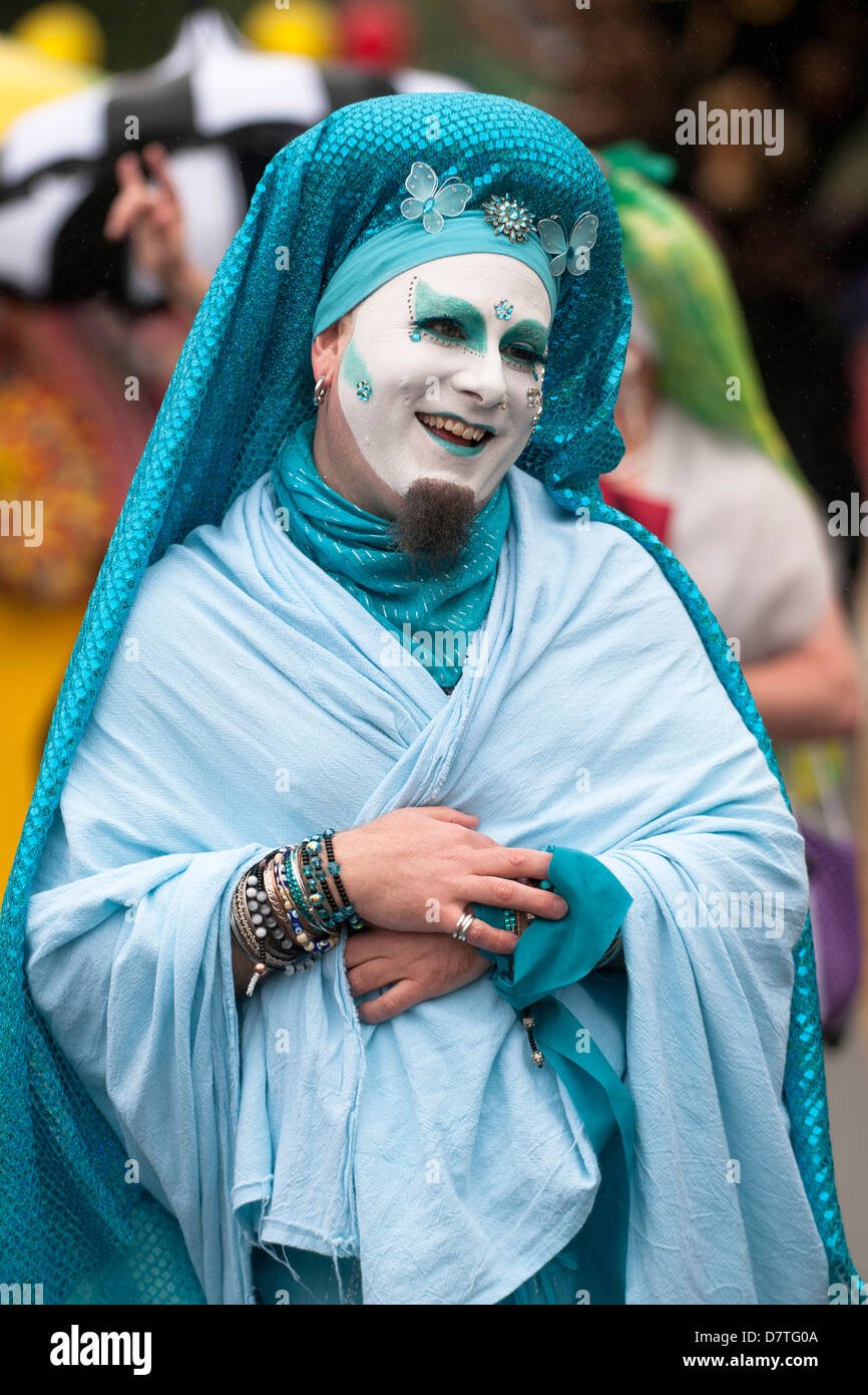Seattle. Face painted member of The Sisters of Perpetual Indulgence in ...