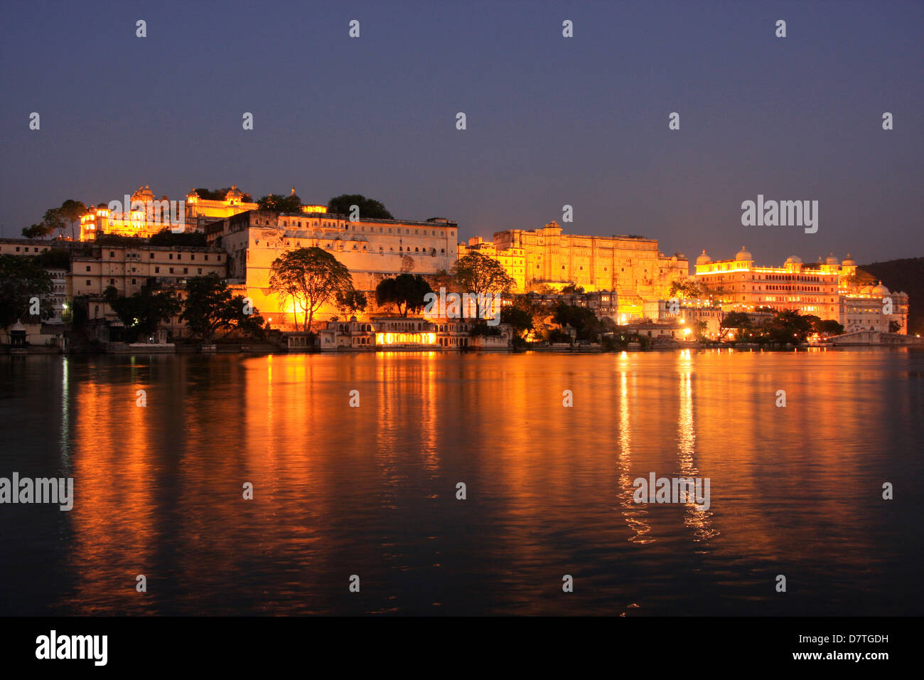 City Palace Udaipur Night