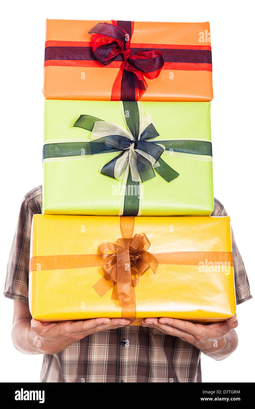 Many gift boxes hi-res stock photography and images - Alamy
