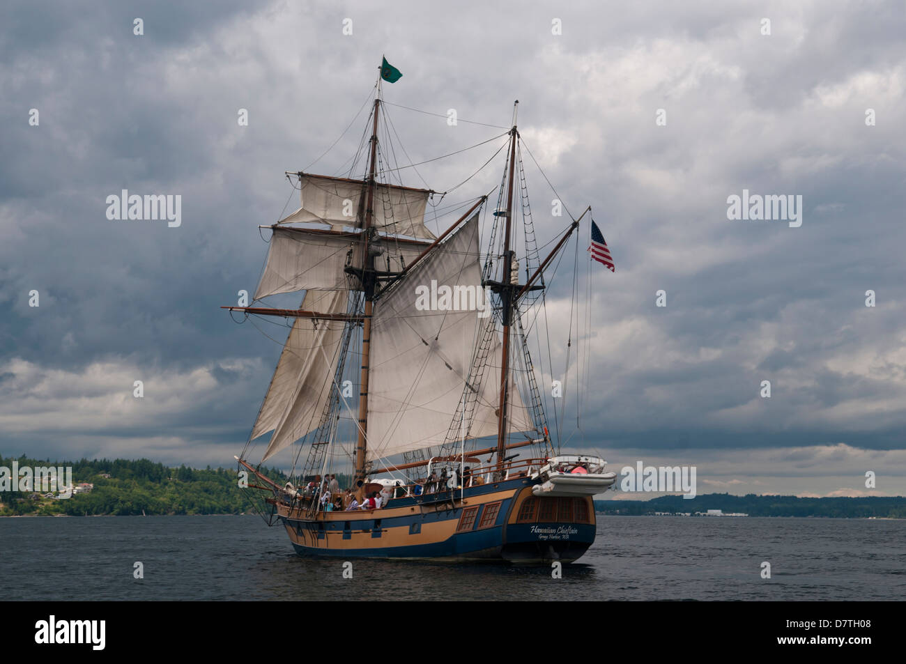 USA, WA, Brownsville. The Hawaiian Chieftain built of steel in 1988 was ...