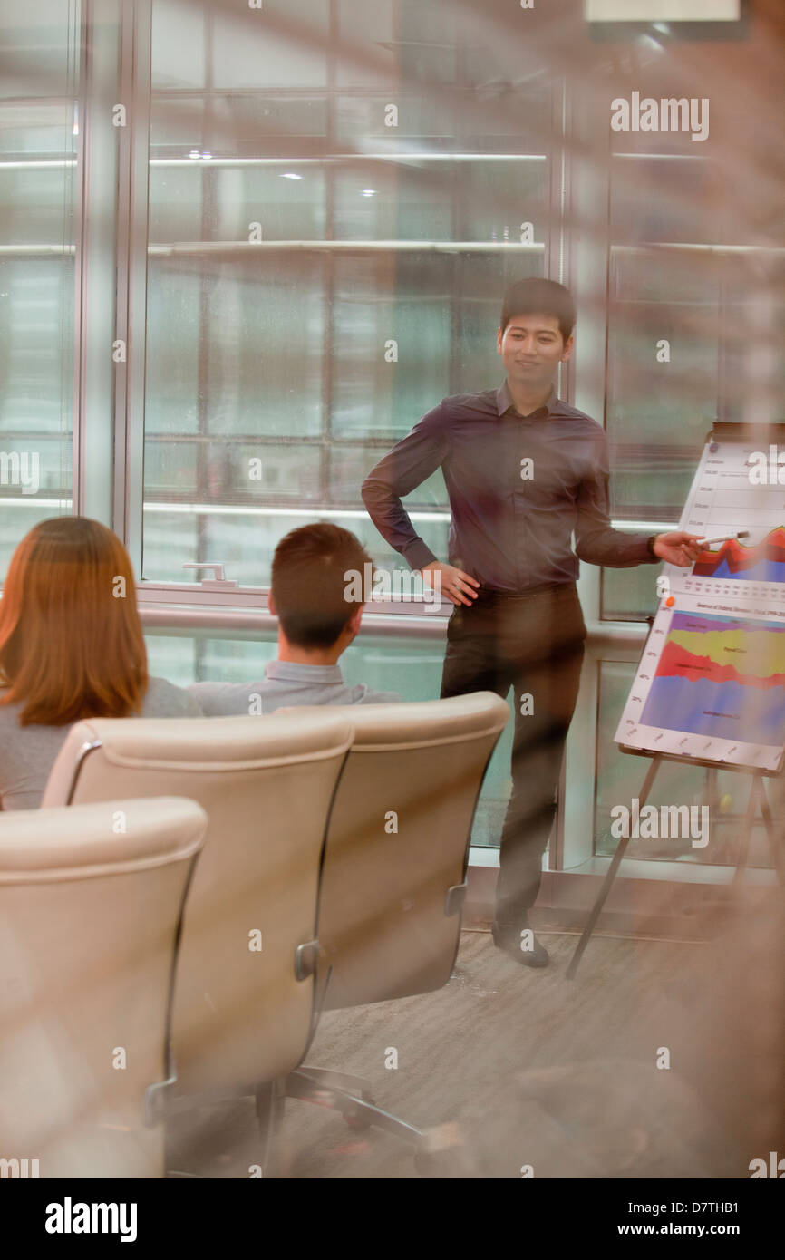 Man Giving Business Presentation Stock Photo - Alamy
