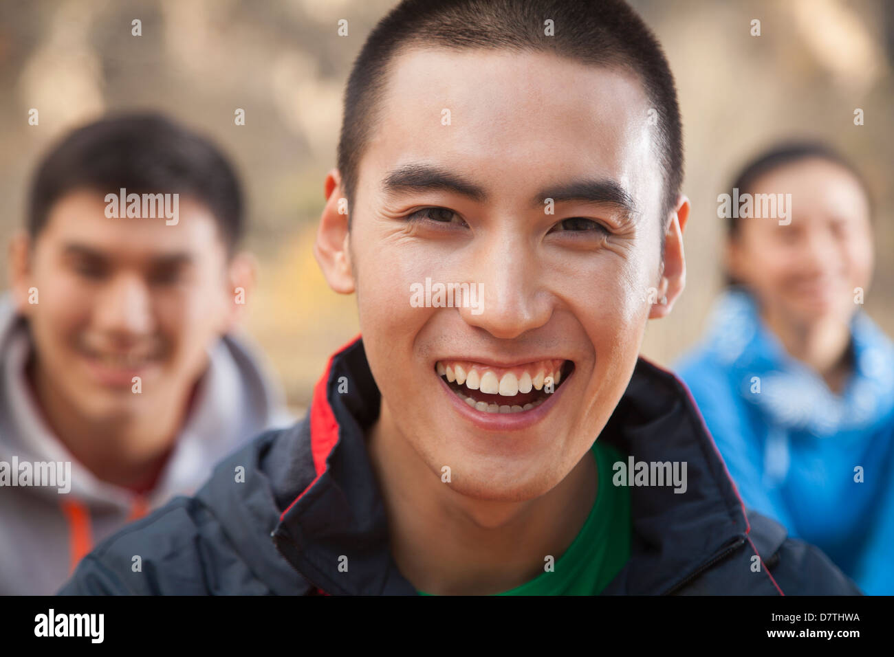 Young man smiling, portrait Stock Photo - Alamy