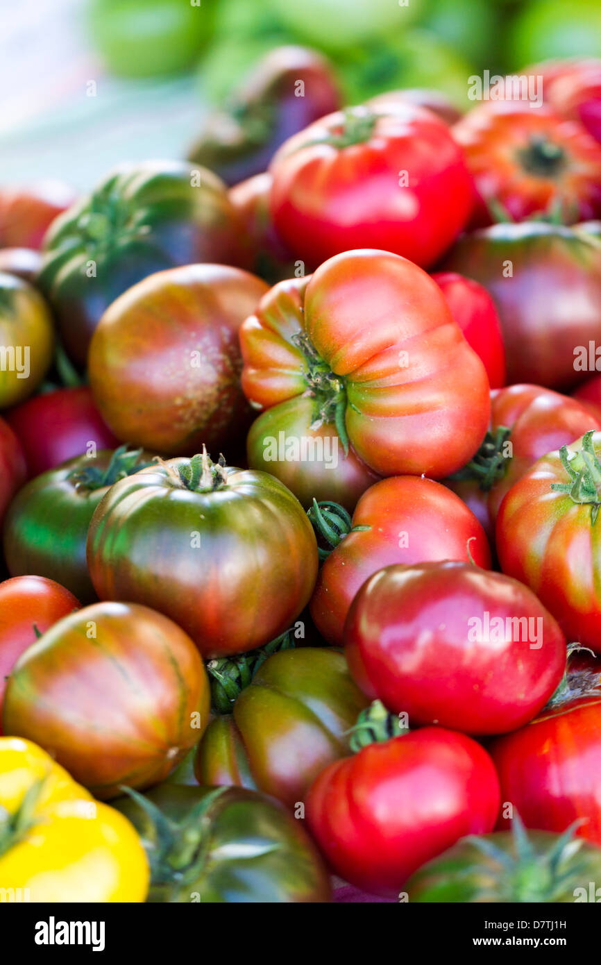 Fresh produce at the local Farmers Market Stock Photo - Alamy