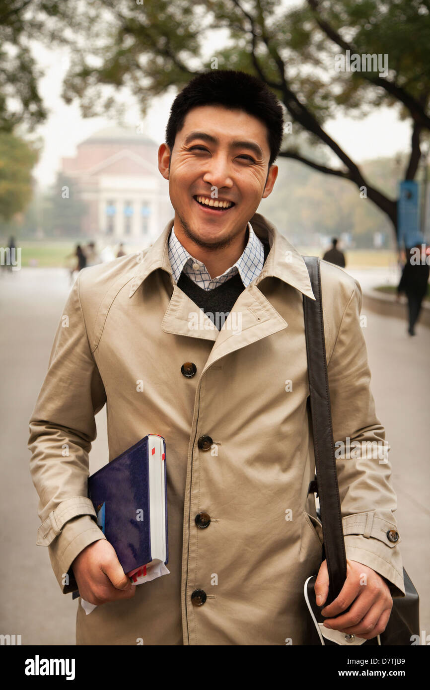 Portrait of University Student on Campus Stock Photo - Alamy