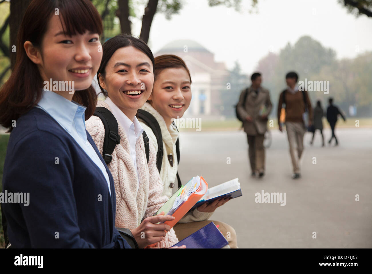 Group of University Students on Campus Stock Photo - Alamy