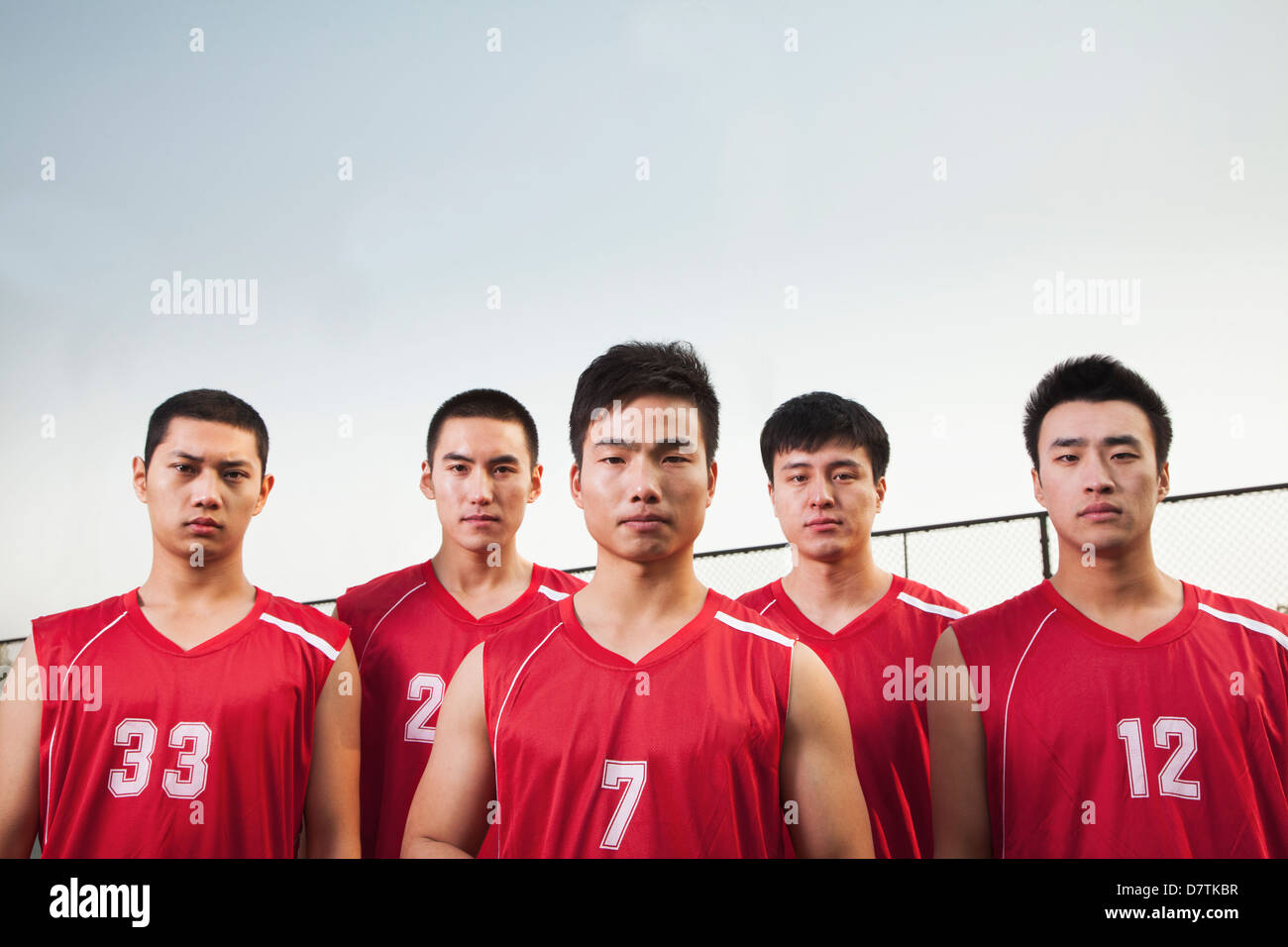 Basketball team, portrait Stock Photo - Alamy