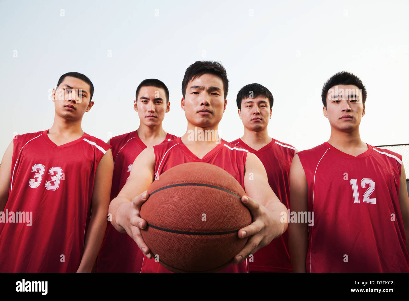 Basketball team, portrait Stock Photo - Alamy