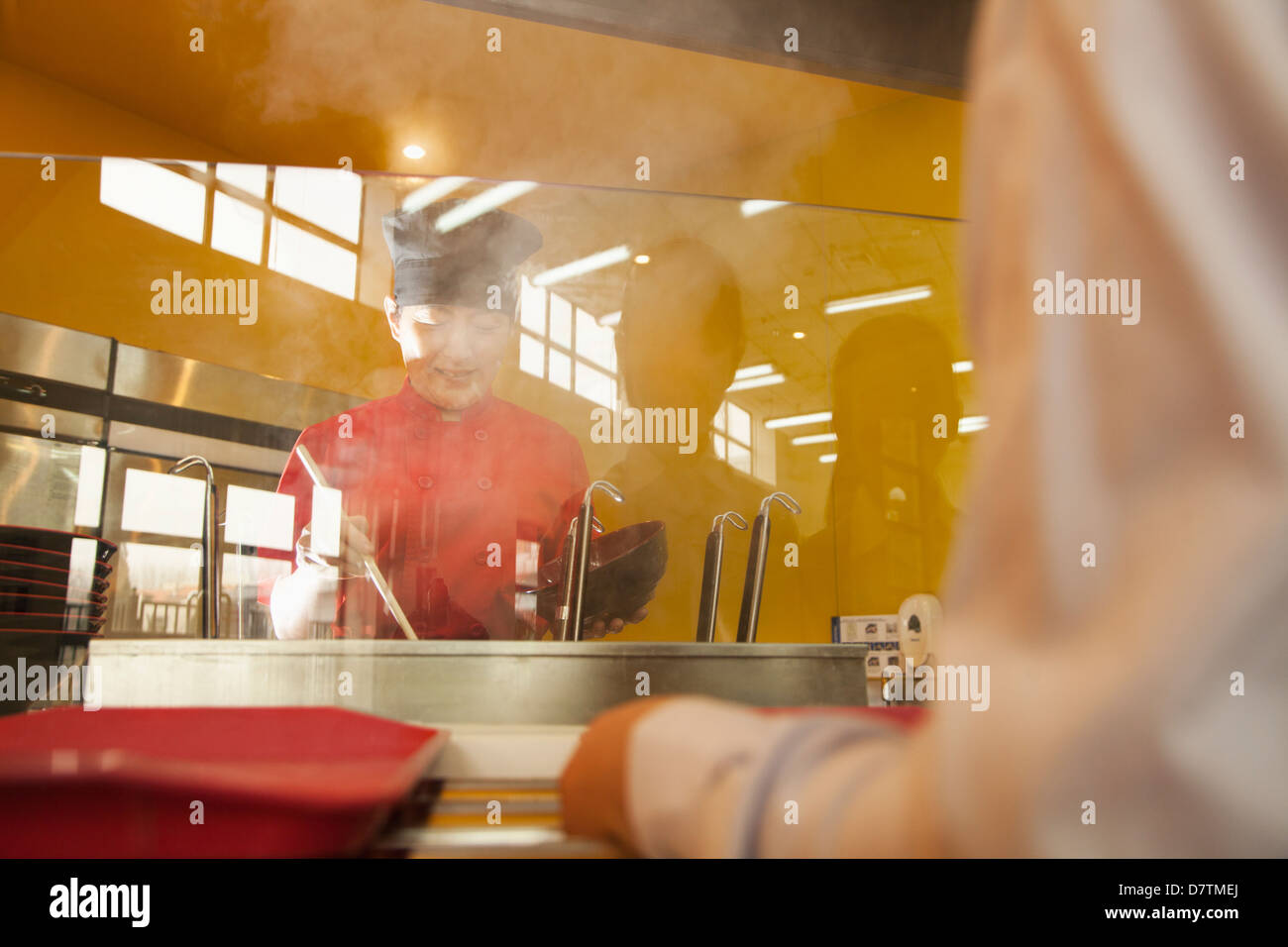 Cafeteria worker school hi-res stock photography and images - Alamy