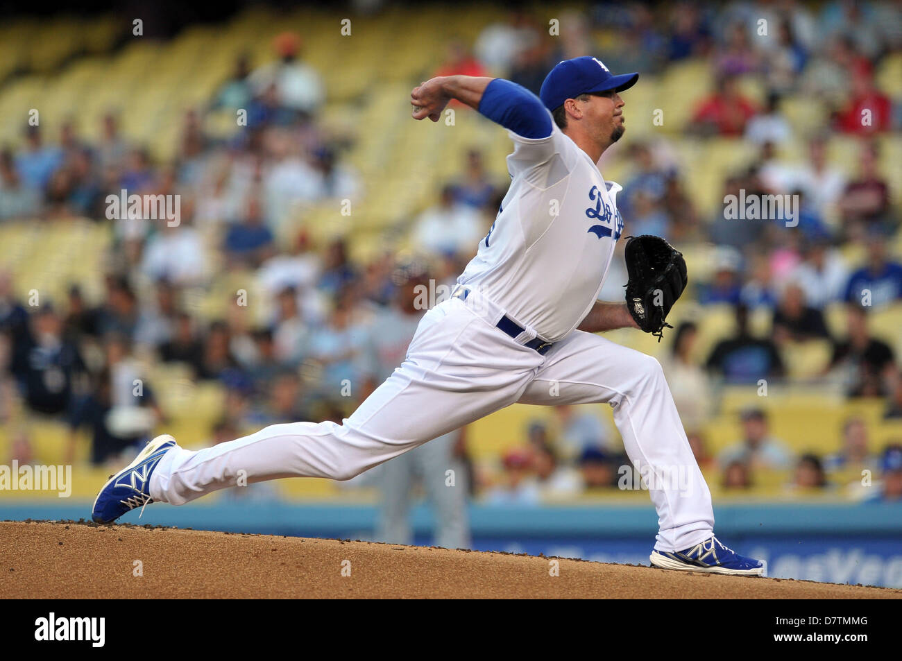 Los Angeles, CA, USA. May 13, 2013. Los Angeles Dodgers starting ...
