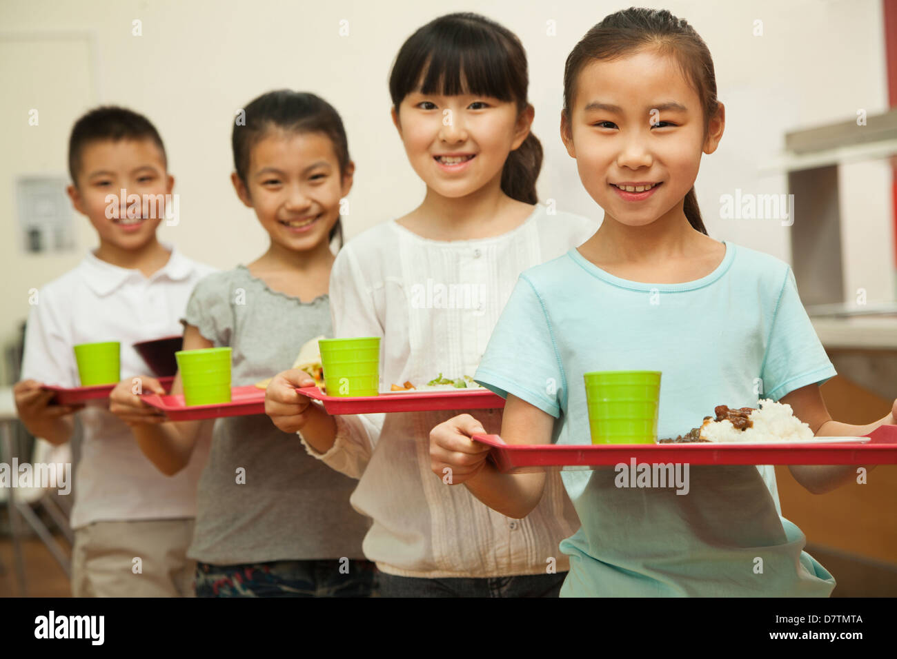 Students Standing In Line