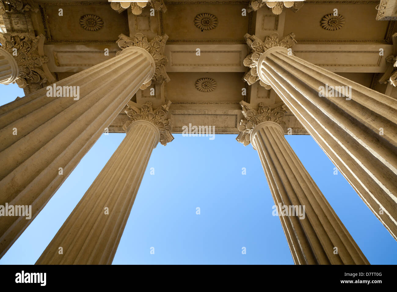 Bottom view of the columns Kazan Cathedral, St. Petersburg, Russia Stock Photo - Alamy