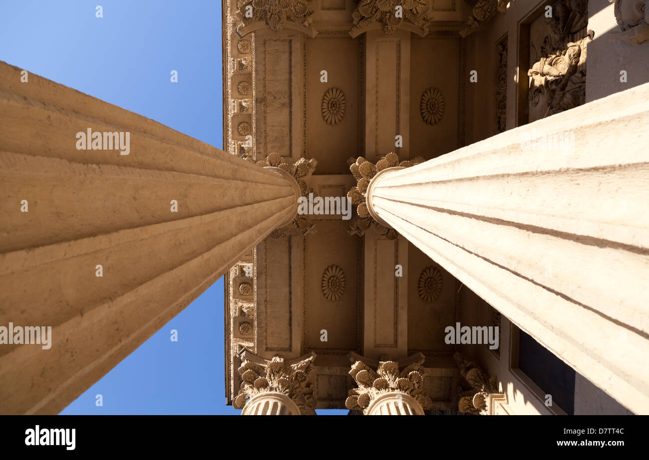 Bottom view of the columns Kazan Cathedral, St. Petersburg, Russia Stock Photo - Alamy
