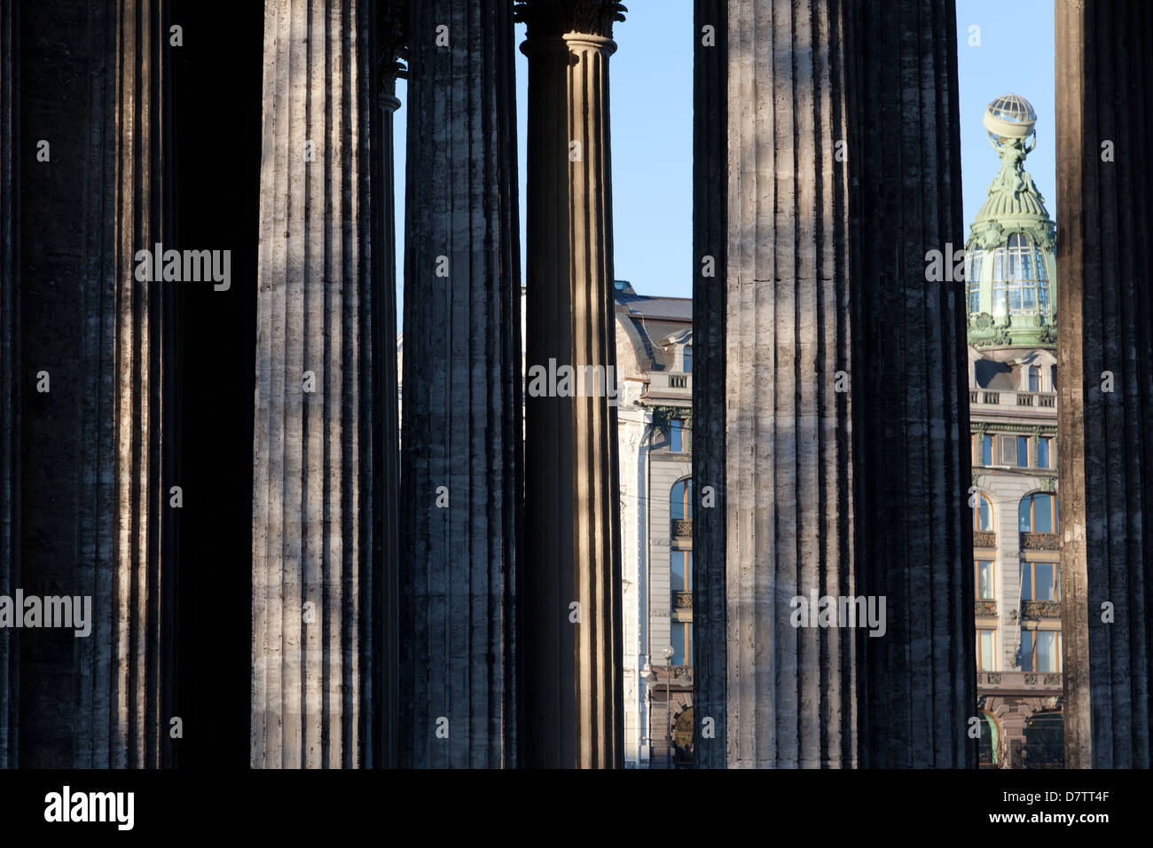 Columns Kazan Cathedral, St. Petersburg, Russia Stock Photo - Alamy