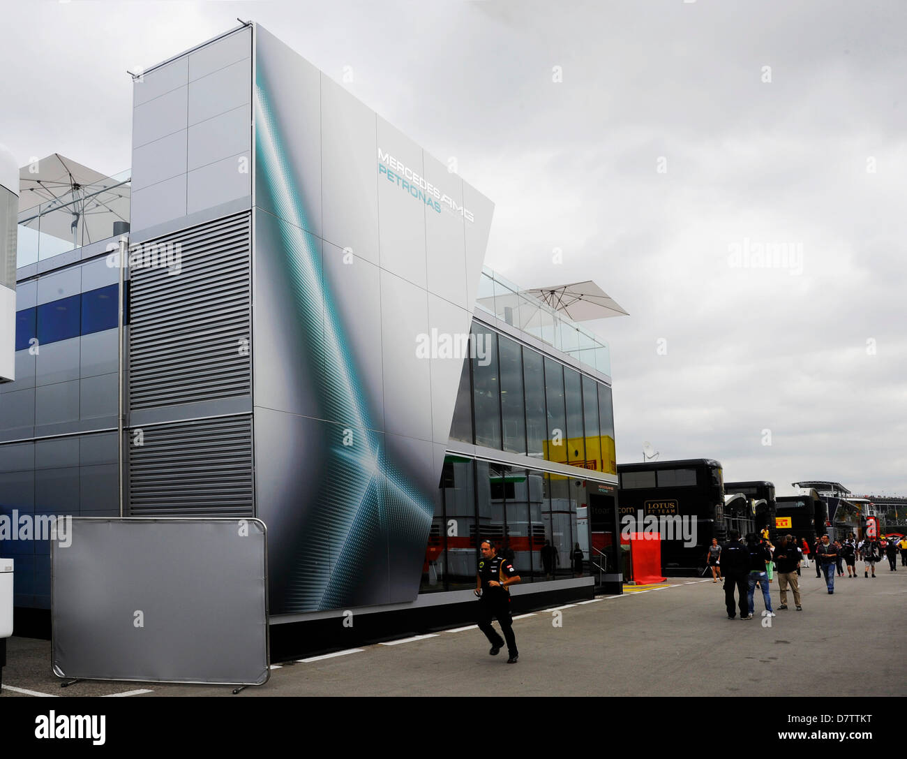 F1 motorhome hospitality hi-res stock photography and images - Alamy