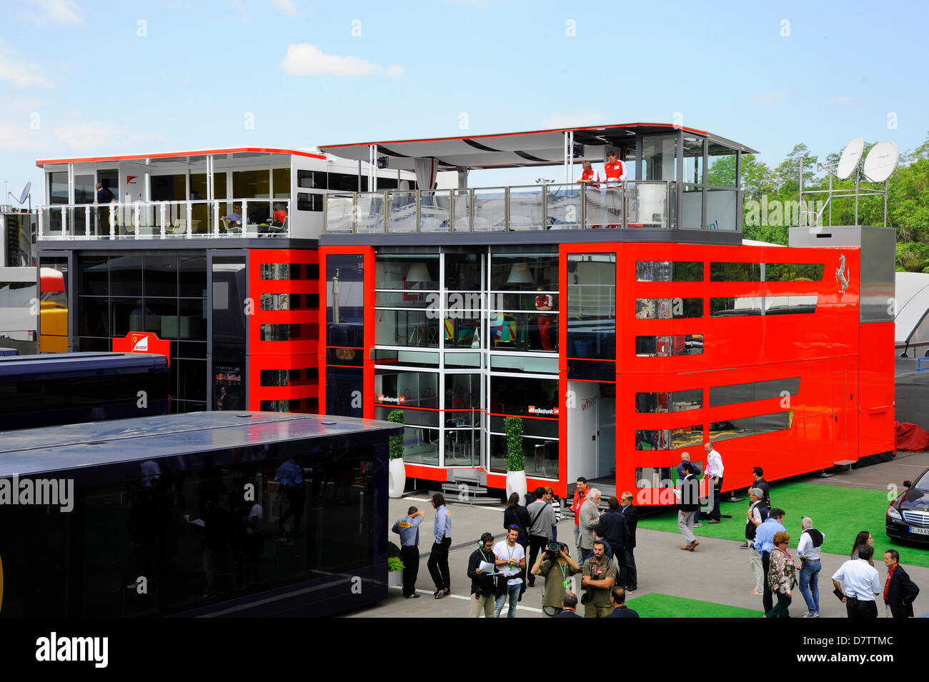 Montmelo, Spain. 12th May 2013. Ferrari Hospitality Motorhome during ...