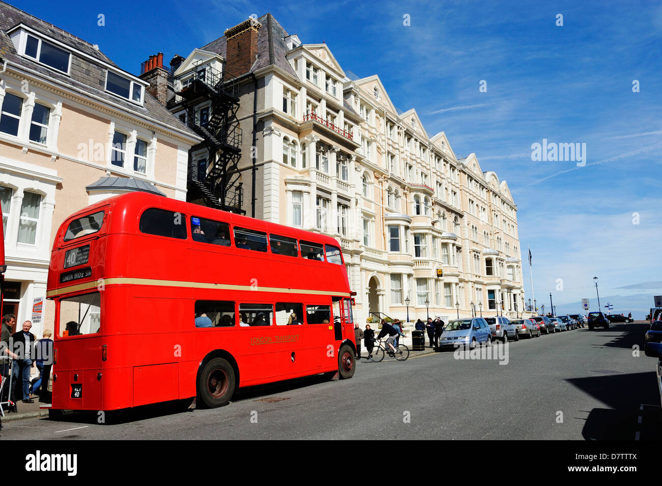 Vintage London Bus at the Llandudno Victorian Extravaganza in North ...