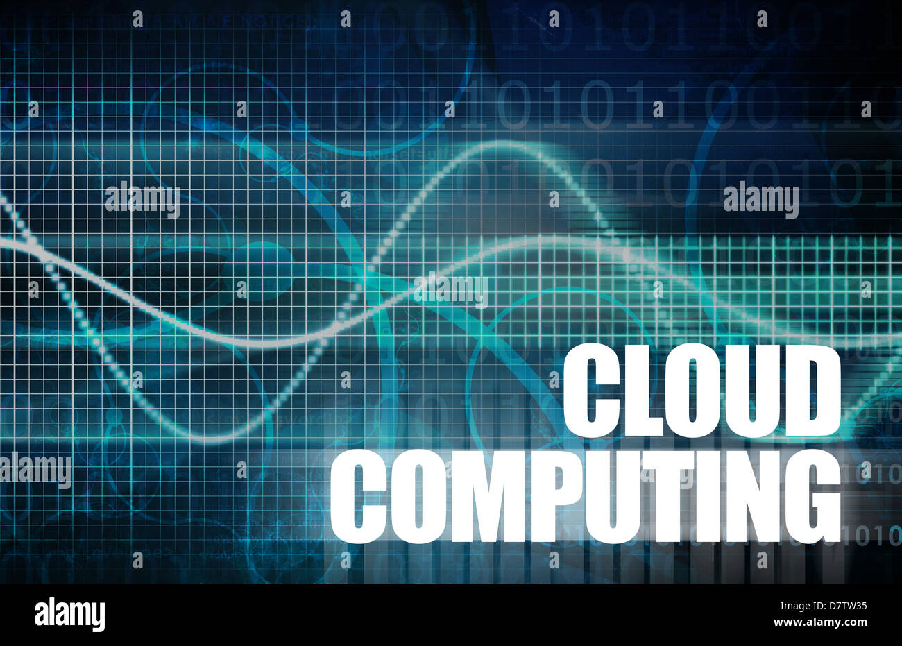 Cloud Computing for Electronic Work Online Art Stock Photo - Alamy