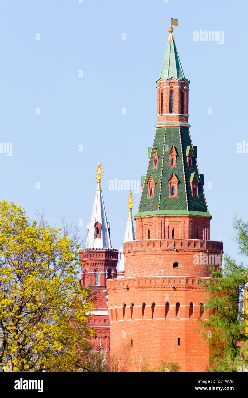 Corner Arsenal Tower of the Moscow Kremlin Stock Photo - Alamy