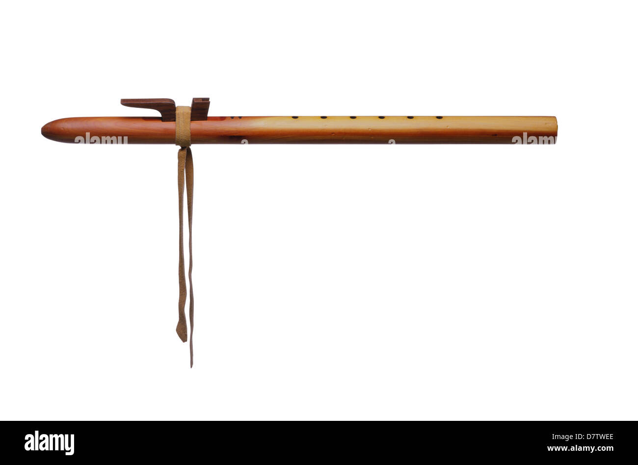 Flute on a white background Stock Photo - Alamy