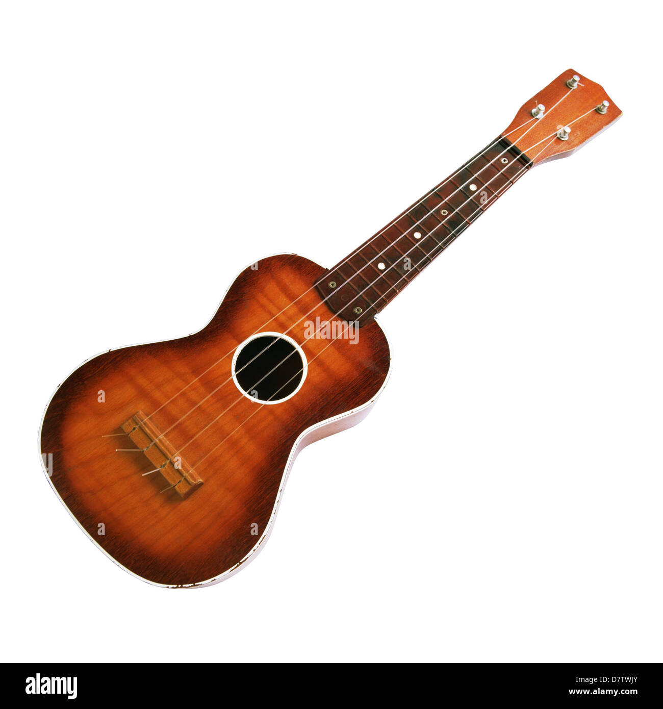 Acoustic guitar on a white background Stock Photo - Alamy