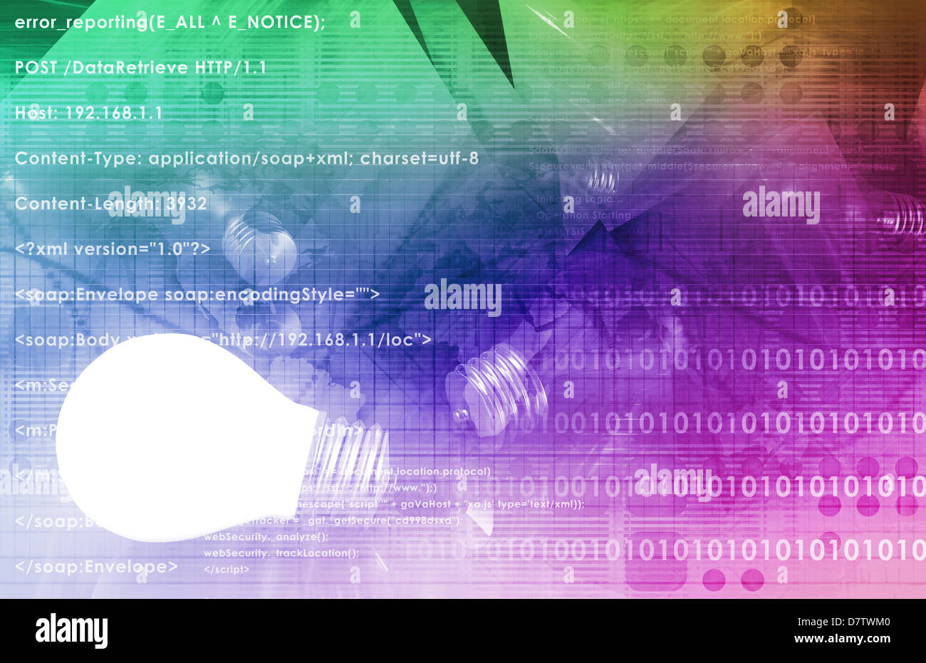 Science Technology Data as a Abstract Art Stock Photo - Alamy