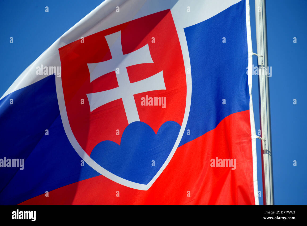 Slovak, Slovakia, flag Stock Photo - Alamy