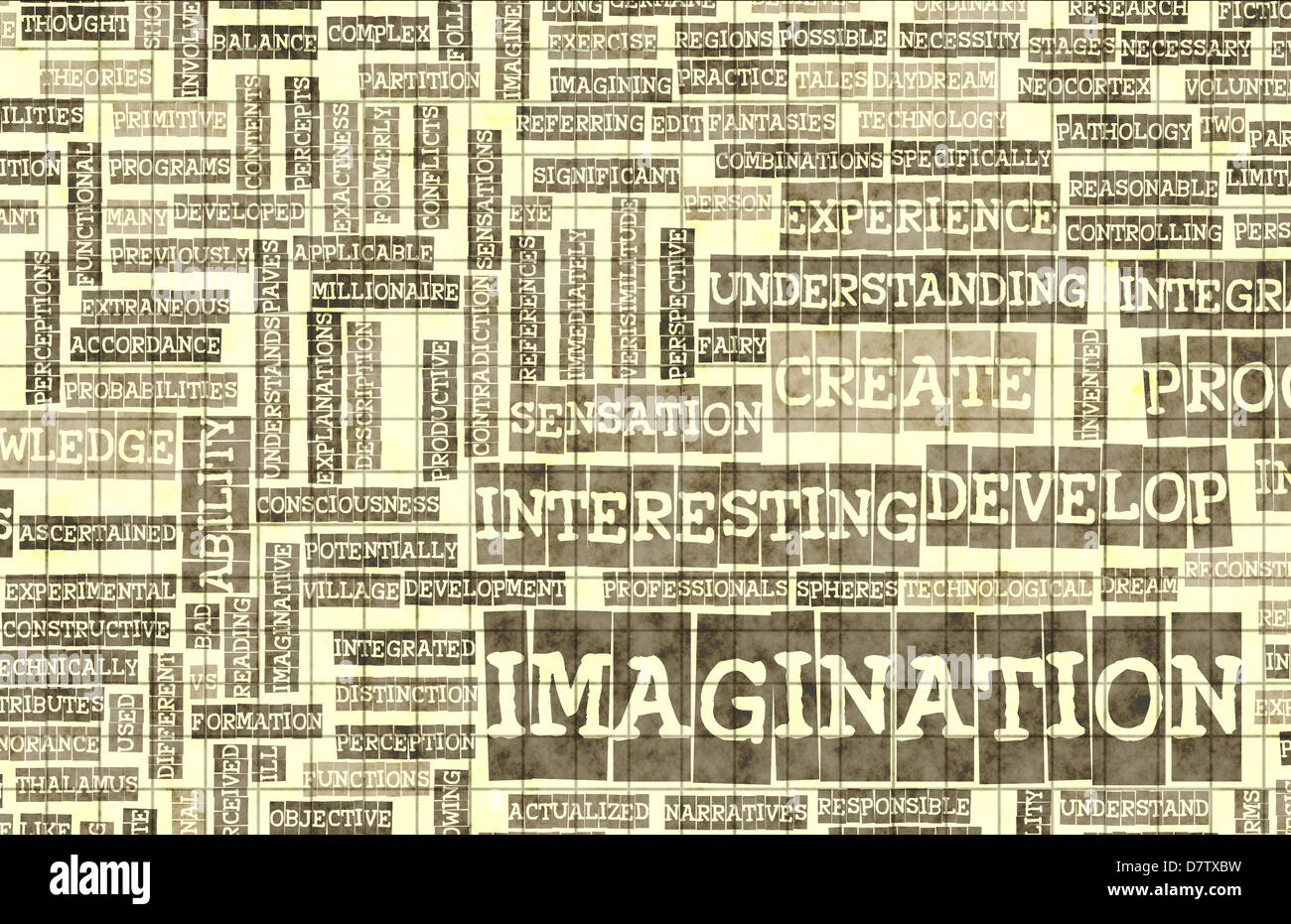 Imagination and Dare to Imagine as Concept Stock Photo - Alamy